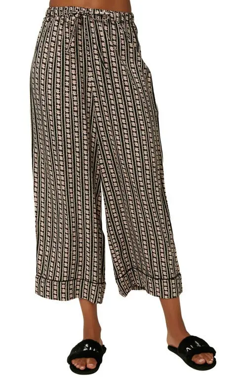 O'Neill Cosmos Tie Waist Crop Wide Leg Pants