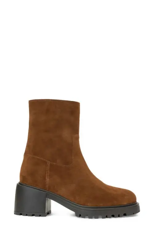 Aquatalia Danni Waterproof Suede Bootie - Brandy Suede