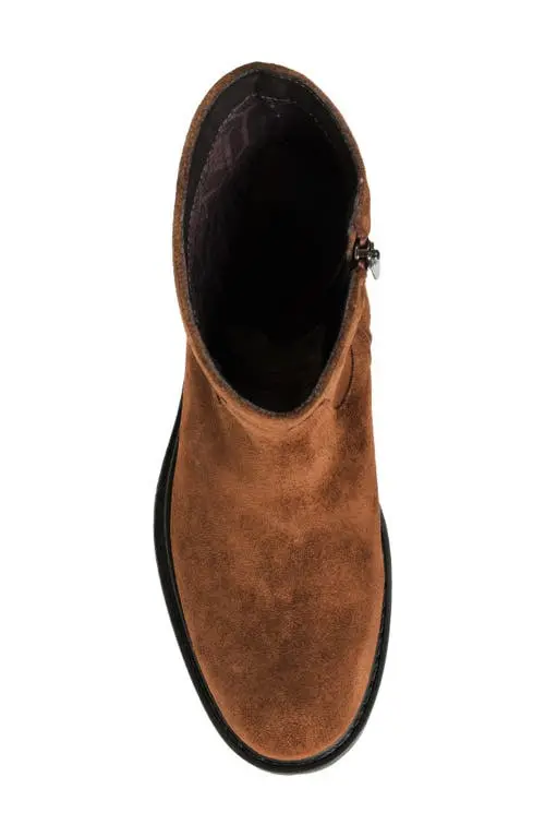 Aquatalia Danni Waterproof Suede Bootie - Brandy Suede