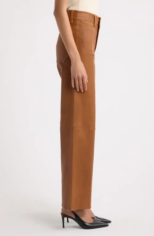FRAME The Slim Palazzo Leather Pants