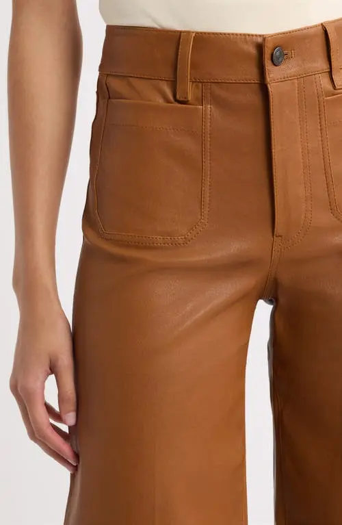 FRAME The Slim Palazzo Leather Pants