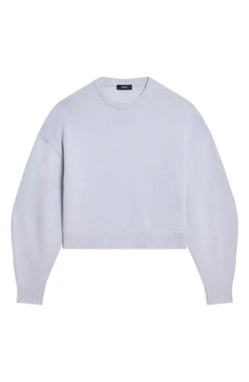 Theory Cashmere Crewneck Sweater - Cool Fog
