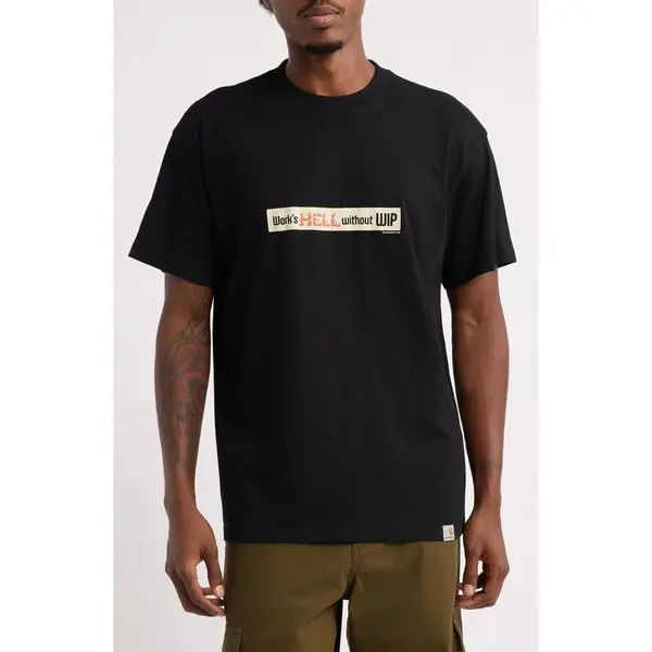 Carhartt Work In Progress Organic Cotton Graphic T-shirt - Black