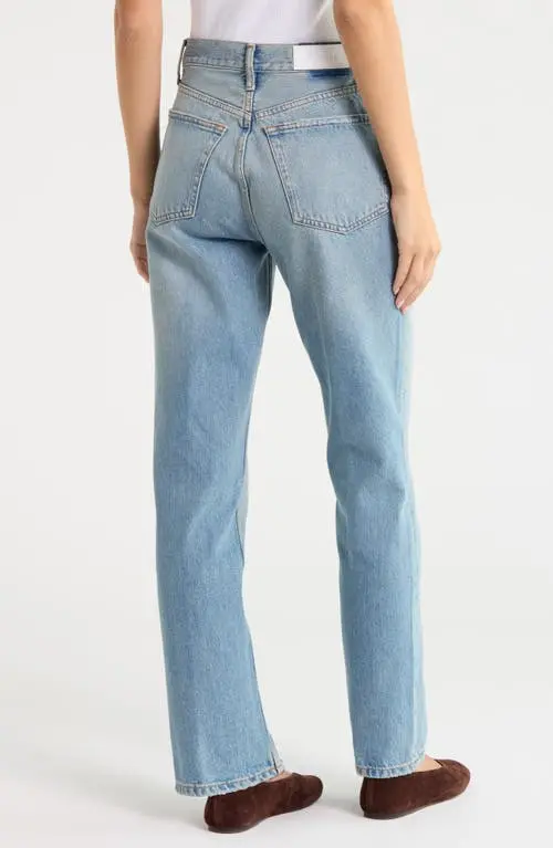 RE/DONE Pipe Distressed High Waist Jeans