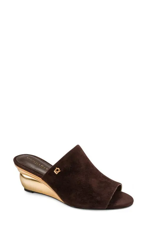 Donna Karan New York Donna Wedge Slide Sandal - Canyon Brown