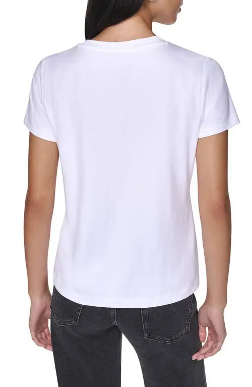 Dkny Central Park Steps Graphic T-shirt - White