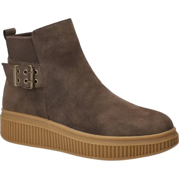 BELLA VITA Cassie Buckle Bootie - Brown