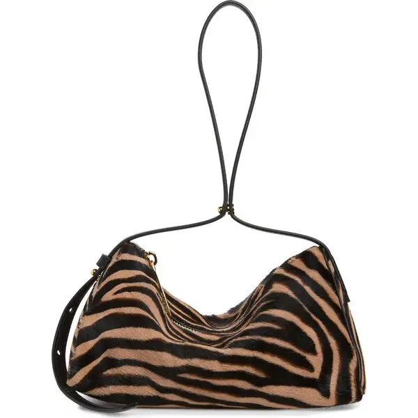 Veronica Beard Prism Genuine Calf Hair Shoulder Bag - Tan Multi