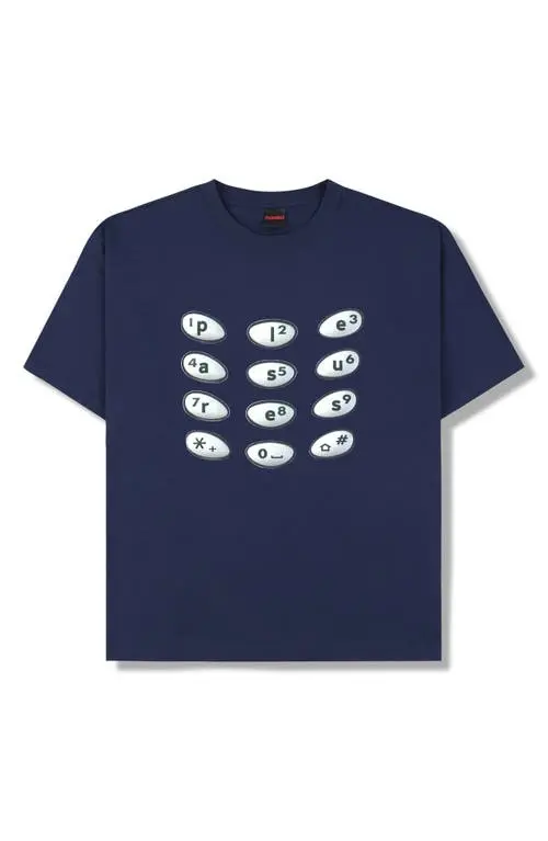 PLEASURES Buttons Graphic T-shirt