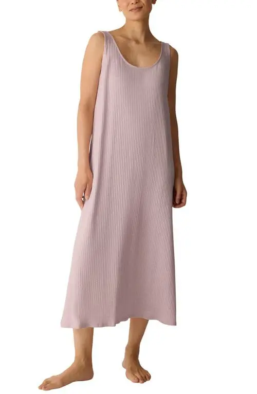 Eileen Fisher Organic Cotton Scoop Neck Maxi Dress - Pearlescent