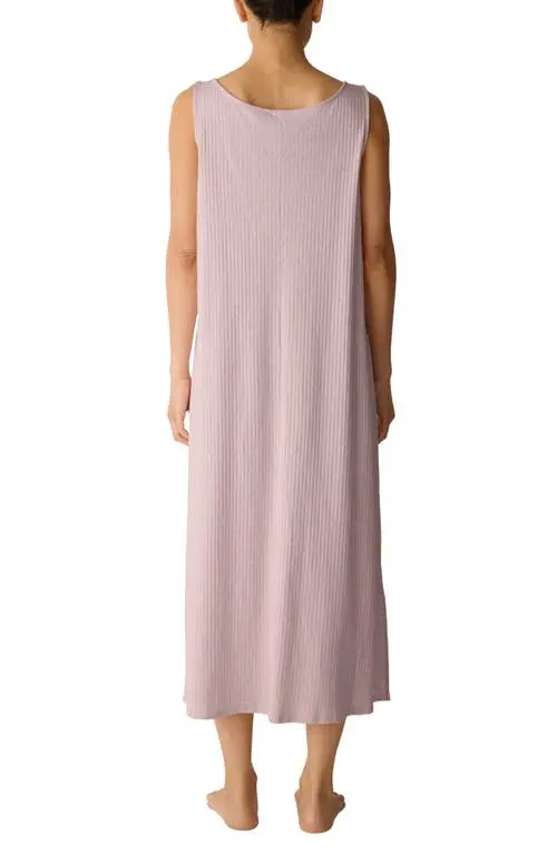 Eileen Fisher Organic Cotton Scoop Neck Maxi Dress - Pearlescent