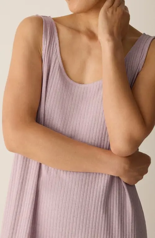 Eileen Fisher Organic Cotton Scoop Neck Maxi Dress - Pearlescent