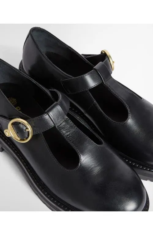 Barbour Ryton Mary Jane Leather Flat
