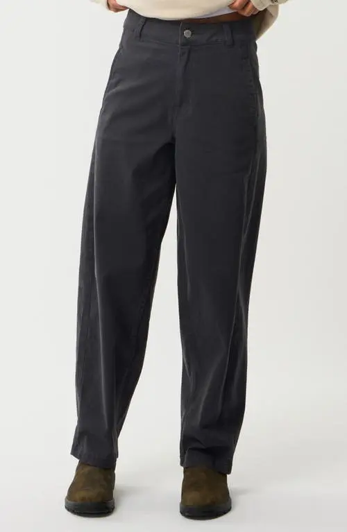 Rip Curl Venture Barrel Leg Stretch Twill Pants - Charcoal