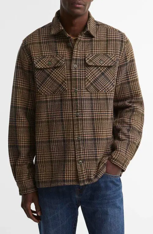 Barbour Millom Relaxed Houndstooth Shirt - Olive