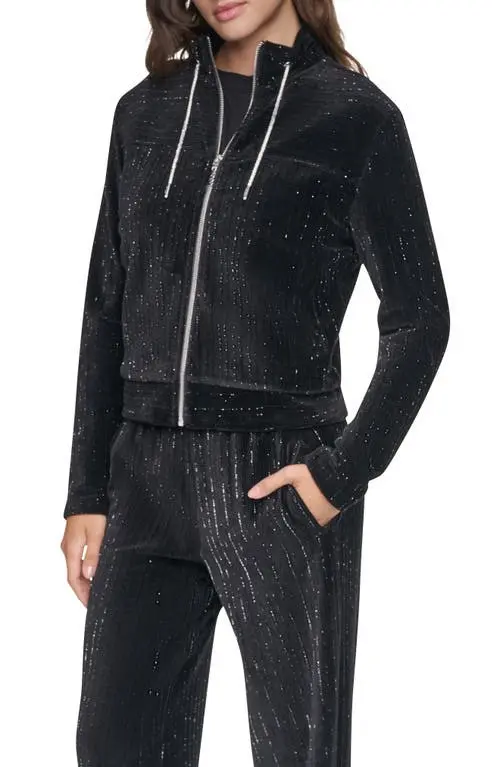 Dkny Metallic Track Jacket