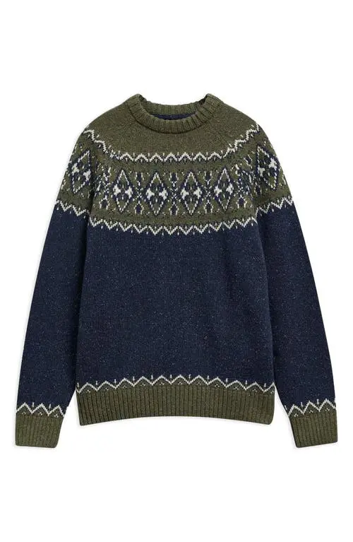 Barbour Tisbury Fair Isle Crewneck Sweater