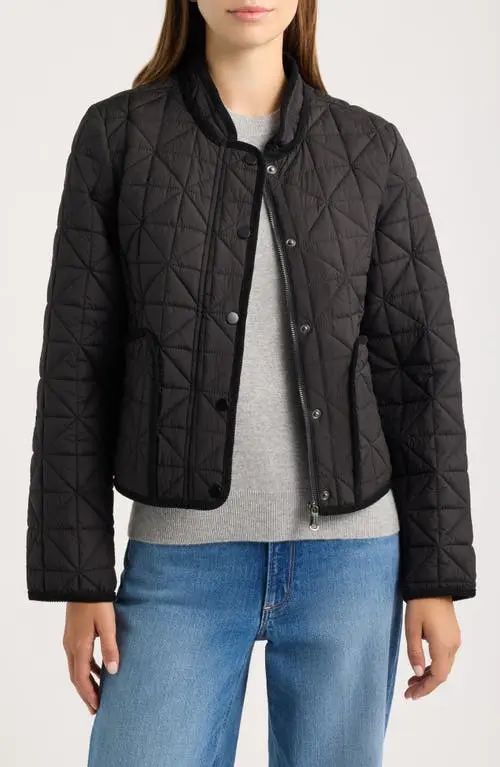 Bernardo Diamond Quilt Jacket