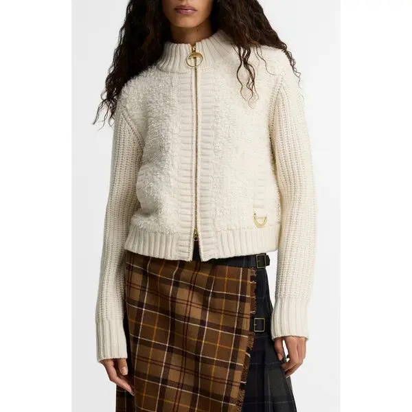 Barbour Hazelwood Knitted Zip Cardigan