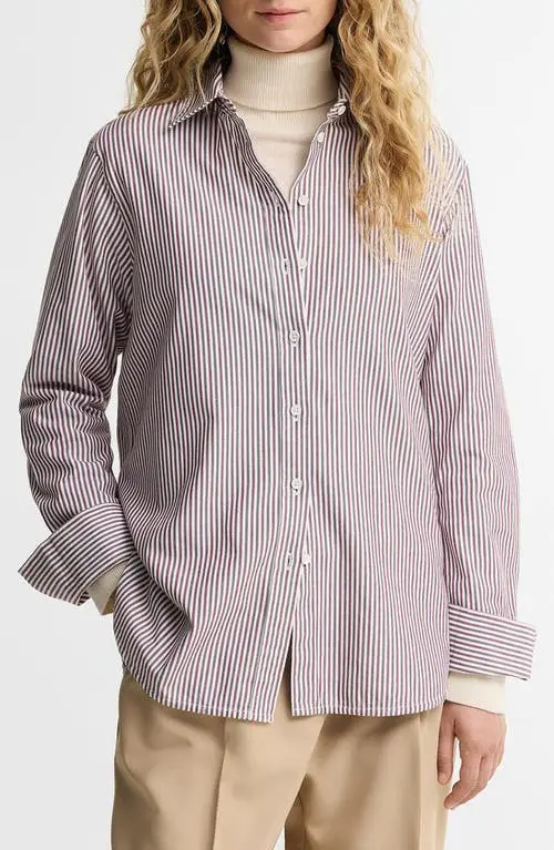Barbour May Striped Cotton Blend Shirt