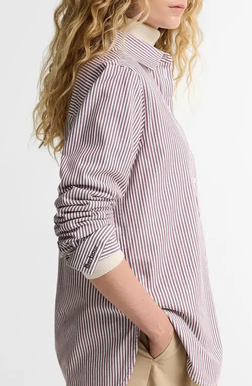 Barbour May Striped Cotton Blend Shirt