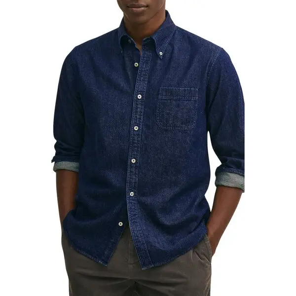 Brooks Brothers Denim Button-down Shirt - Darkwash