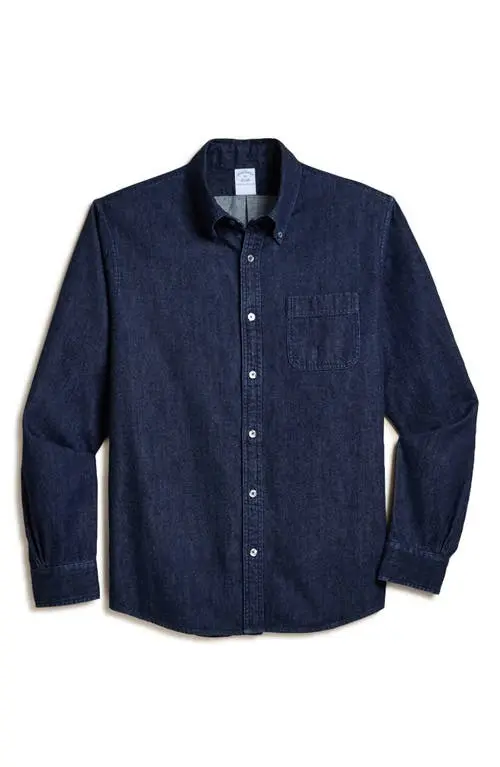 Brooks Brothers Denim Button-down Shirt