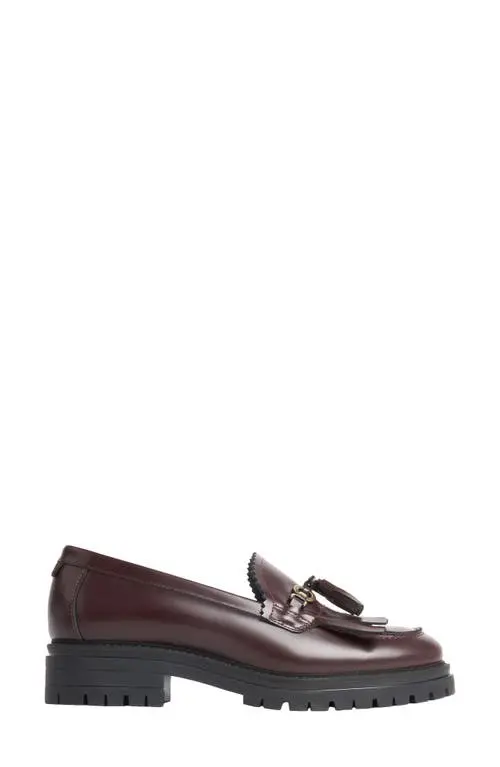 Barbour Ava Leather Loafer - Cherry Glace