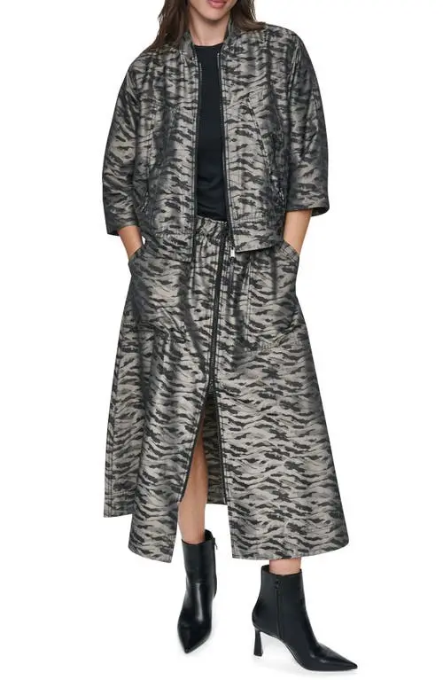 Dkny Animal Jacquard Jacket