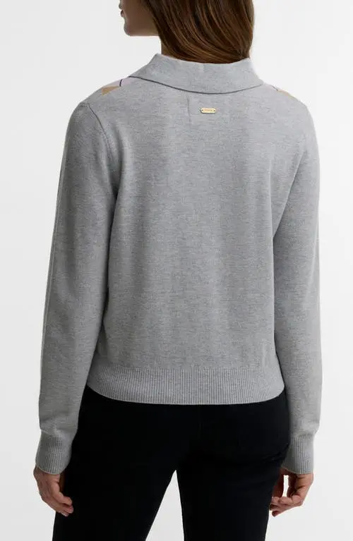 Barbour Fawne Argyle Merino Wool Sweater