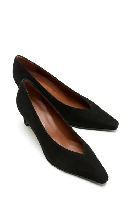 La Canadienne Beckham City Dry™ Waterproof Pump - Black Suede