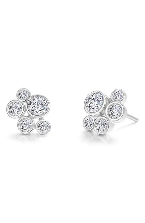Lafonn Bubble Cluster Simulated Diamond Bezel Stud Earrings
