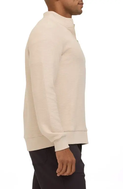 THREADS 4 THOUGHT Half-zip Waffle Pullover - Tapioca