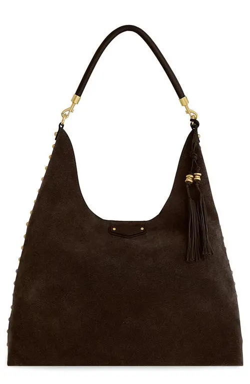 Rebecca Minkoff Nolita Leather Hobo With Stud Detail - Fondant