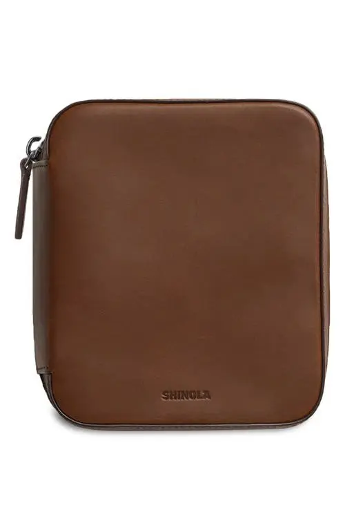 Shinola 4-watch Travel Case - Brown