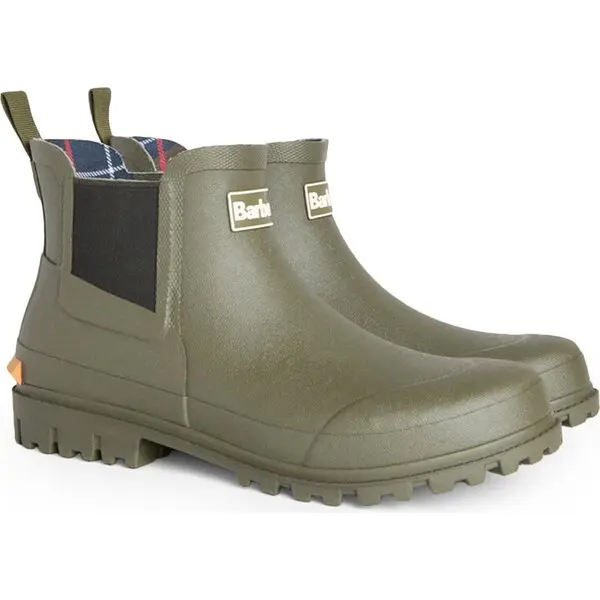Barbour Andale Chelsea Waterproof Rain Boot - Dark Olive