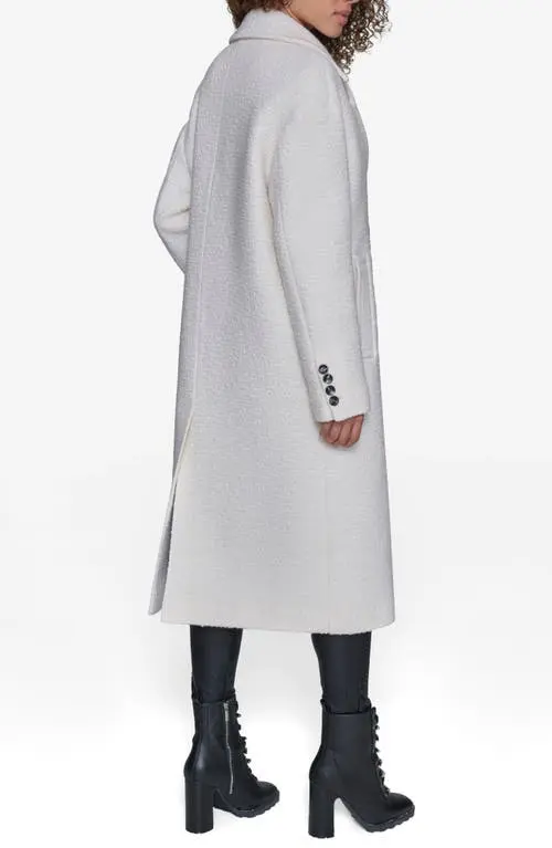 Karl Lagerfeld Paris Textured Double Breasted Coat