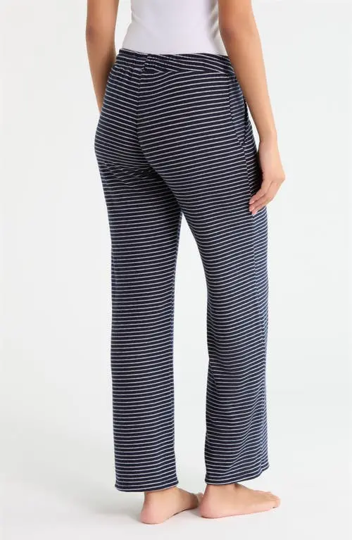 ASTROLOGIE CALIFORNIA Greer Wide Leg Striped Pants - Navy/white