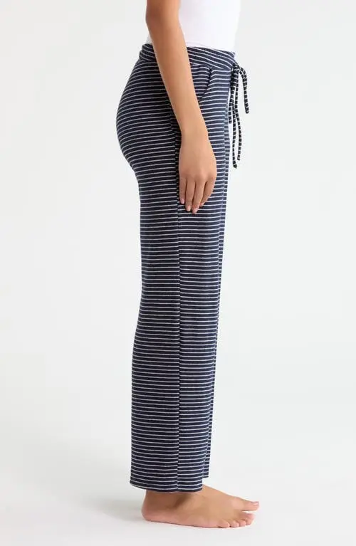 ASTROLOGIE CALIFORNIA Greer Wide Leg Striped Pants - Navy/white