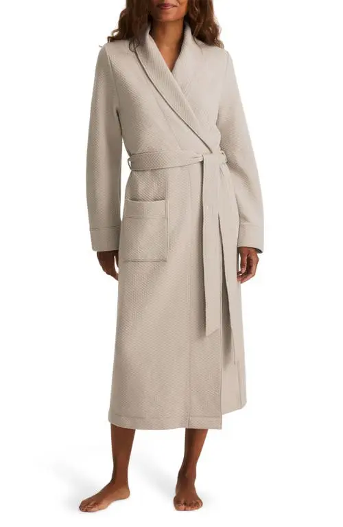 PETITE PLUME Ophelia Jacquard Pima Cotton Blend Robe