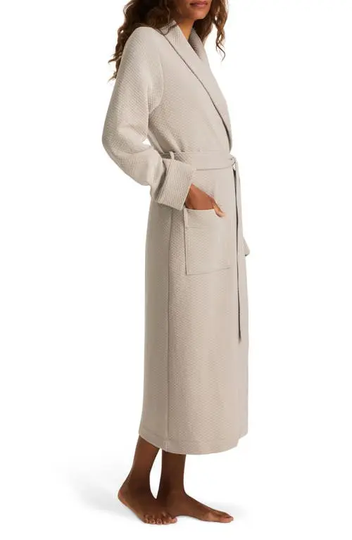 PETITE PLUME Ophelia Jacquard Pima Cotton Blend Robe