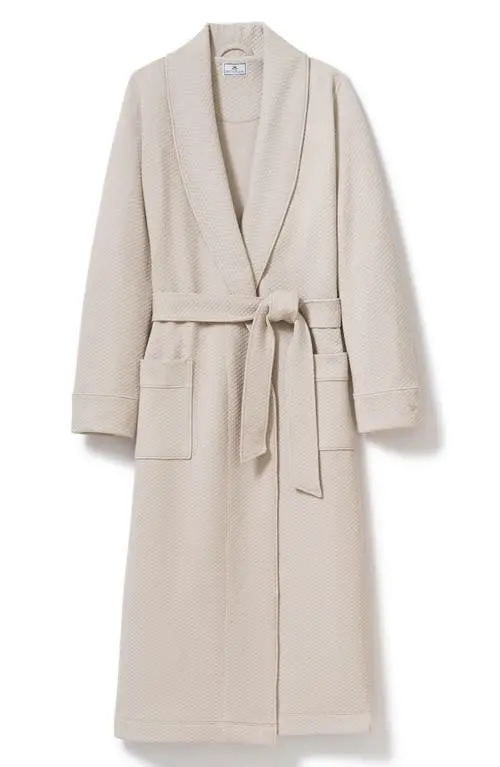 PETITE PLUME Ophelia Jacquard Pima Cotton Blend Robe
