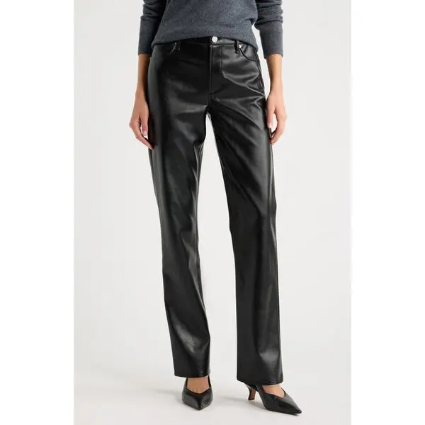 Rag & Bone Sutton Faux Leather Pants - Black