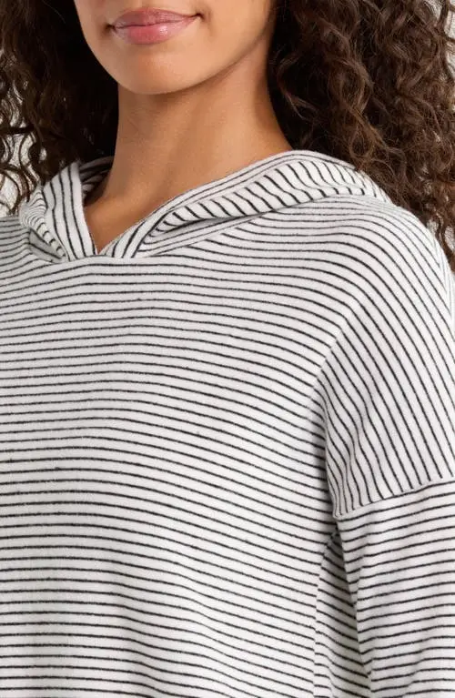 ASTROLOGIE CALIFORNIA Tiegan Stripe Hoodie - White/black