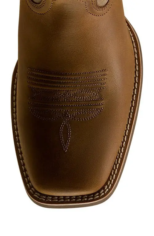 Ariat Sport Trail Cam Wide Square Toe Western Boot With Buck Embroidery
