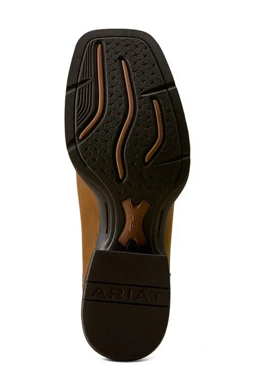 Ariat Sport Trail Cam Wide Square Toe Western Boot With Buck Embroidery