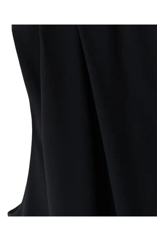 Mango Sleeveless Belted Jumpsuit With Boatneck And Hidden Back-zip Closure - Black