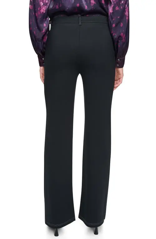 Dkny Faux Leather Straight Leg Pants