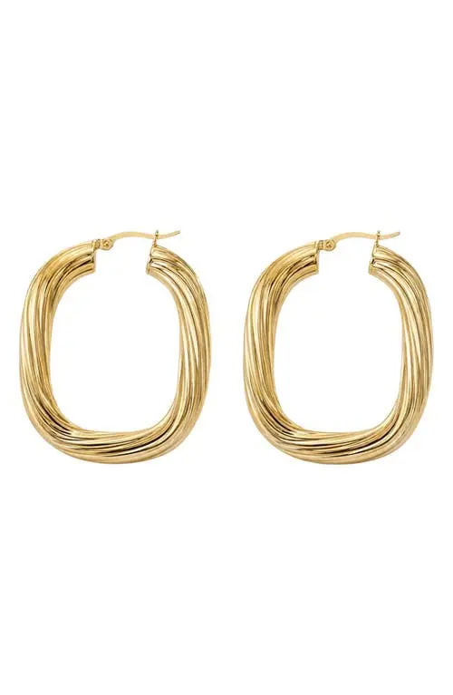THE M JEWELERS The Large Mirae Hoop Earrings - Gold