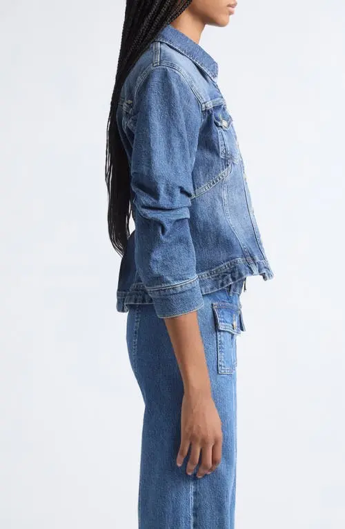 Cinq À Sept Gina Fitted Stretch Denim Jacket